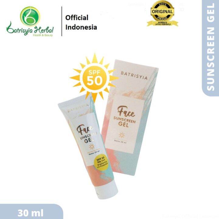 Batrisyia Face Sunscreen Gel SPF PA 50+++ | Lazada Indonesia