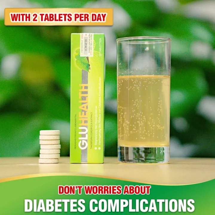 Beautiflies Gluhealth Effervescent Tablet 20Tabs for Diabetic Reduce ...