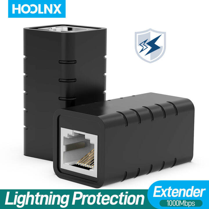 Hoolnx Lan Extender RJ45 Coupler Lightning Protection CAT7 CAT6 CAT5E ...