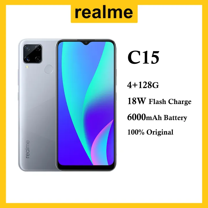 【Ready Stock】Realme C15 Phone Original 4+128GB Global Version ...