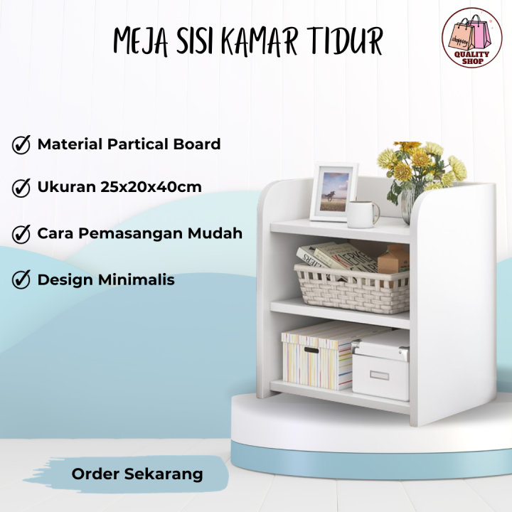 Meja Nakas Kecil/ Meja Rak Sudut/ Nakas Minimalis/ Meja Rak Samping ...