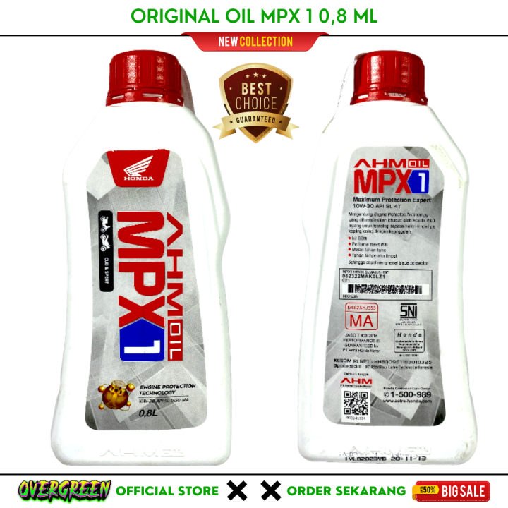 ( AHM MPX 1 800ML ) OLI MOTOR BEBEK & 4 TAK AHM HONDA ORI | Lazada Indonesia