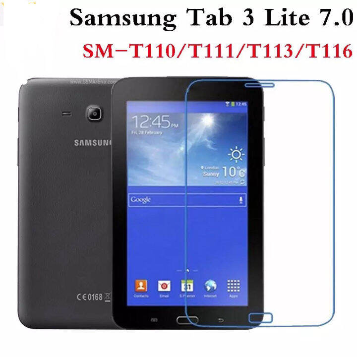 ฟิล์มกระจก นิรภัย เต็มจอ ซัมซุง แท็ป3ไลท์ 9H Hardness Tempered Glass for Samsung Galaxy Tab 3 ...