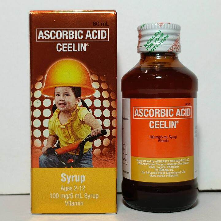 Ceelin Syrup (60mL) Ascorbic Acid - Vitamin C for Kids 60 mL | Lazada PH
