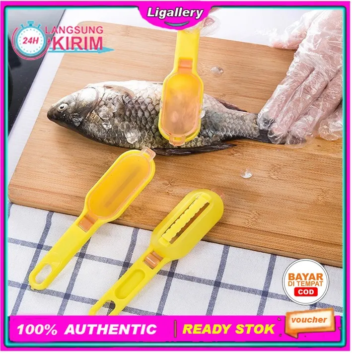 [1 Pcs] Alat pembersih sisik ikan Alat Pengupas Sisik Ikan Fish Cutter ...