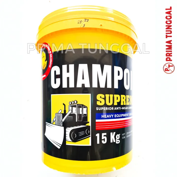 Gemuk CHAMPOIL Supreme Chassis Grease 200F MP15 KG Pail Ember | Lazada ...