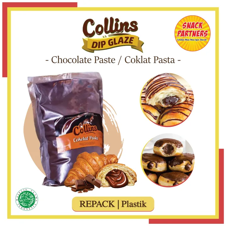 COLLINS Coklat Pasta REPACK 1 kg - 500 gr - 200 gr / Selai Cokelat ...