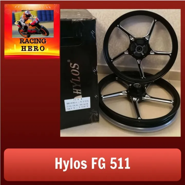 Sport rim Enkei HYLOS FG511 Y125z/ Y15zr / LC 5S (Black) | Lazada