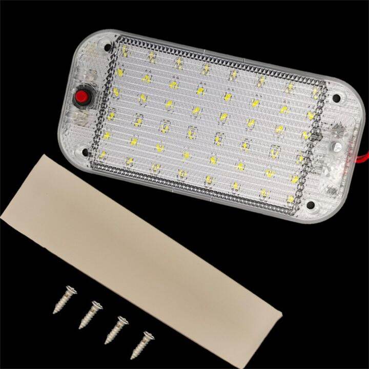 48 LED Panel Light Car Interior Dome Reading Lamp High Brightness Cabin ...