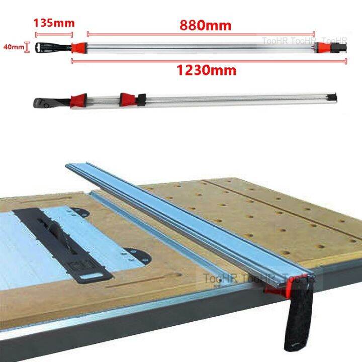 880MM Clamp EdgeStraight Cut Guide Ruler For Circular Saw Router Wood ...