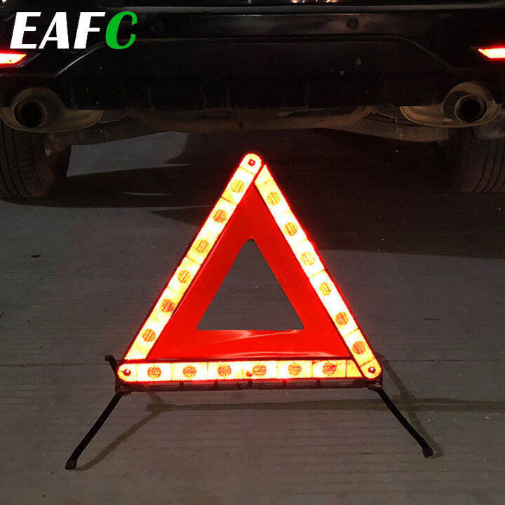 Car Emergency Breakdown Warning Triangle Red Reflective Safety Hazard ...