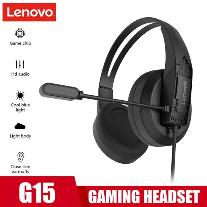 Lenovo G15 Wired Gaming Headset with Mic 7.1 Noise Reduction Earphone ...