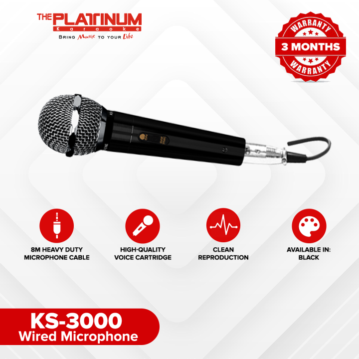 Platinum KS-3000 Wired Microphone | Lazada PH