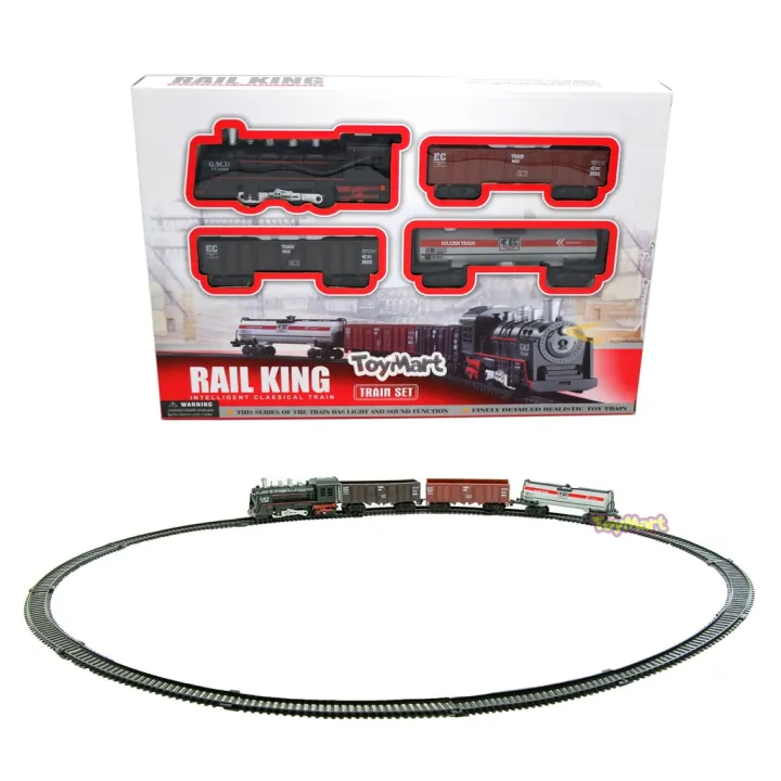 Train Set (Battery Operated) ─ Rail King Light Sound Toy Train | Lazada PH