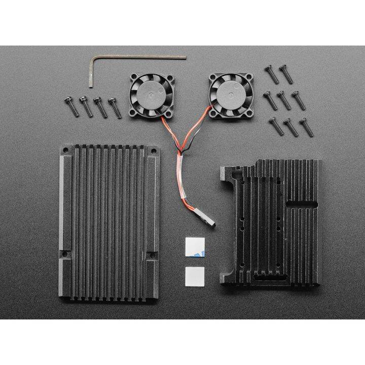 Aluminum Metal Heatsink Raspberry Pi 4 Case With Dual Fan Arduino Compatible | Lazada PH
