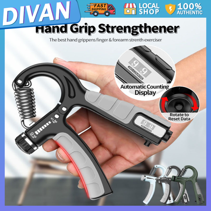 R-Shape Adjustable Countable Muscle Developer Grip Wrist Power ...