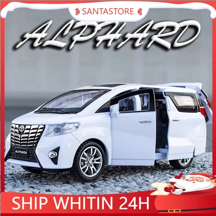 Toyota ALPHARD MVP Car Models Alloy Diecast Toy Vehicle 1:32 Light ...