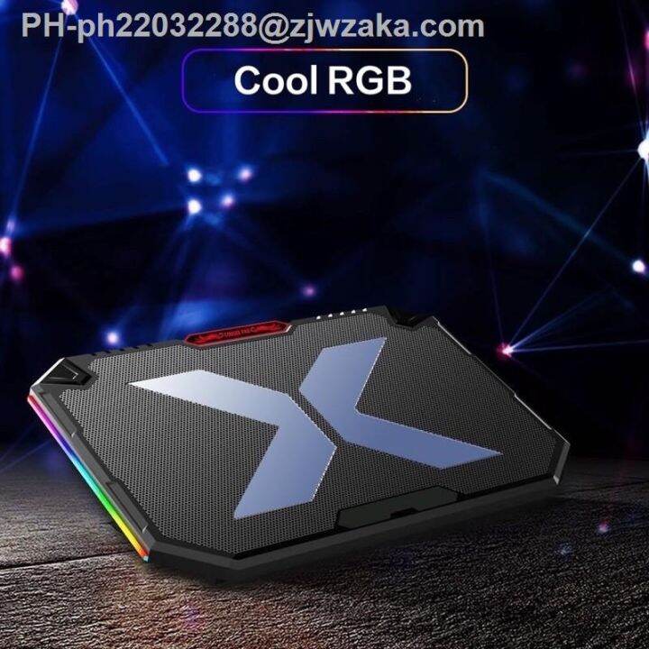 iets gt500 cooling pad۞ RGB Gaming Laptop cooler Powerful airflow ...