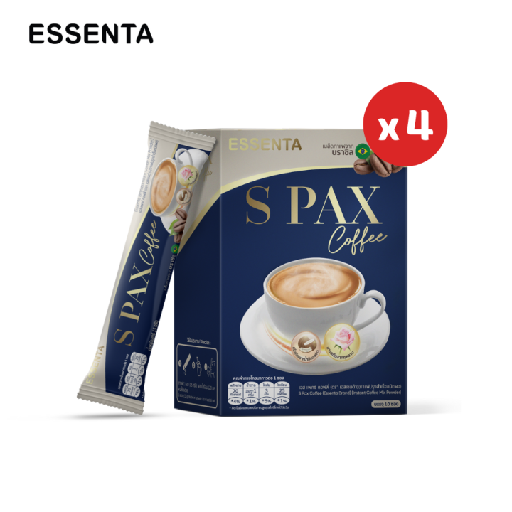 ESSENTA S PAX Coffee กาแฟของคนรักสุขภาพ 4 ฟรี 1 กล่อง | Lazada.co.th