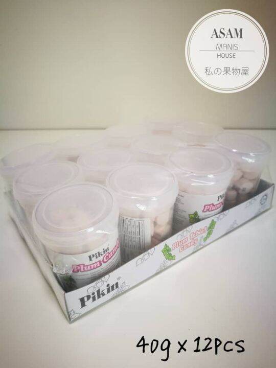 Pikin Plum Tablet Candy 40g × 12pcs | Lazada