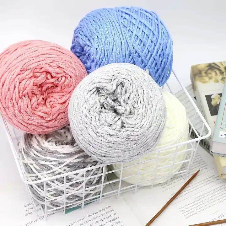 Milk cotton 16 ply Fancy Chunky Soft 100% Acrylic Yarn 195G Part 1/2 | Lazada PH