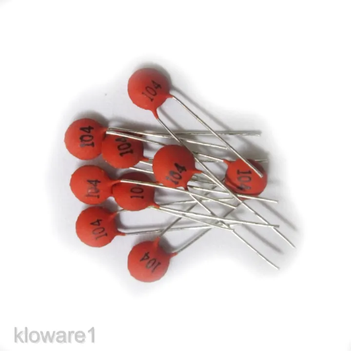 [KLOWARE1] 100 PCS 100nF 0.1uF 104pF Ceramic Capacitor Set Capacitor ...
