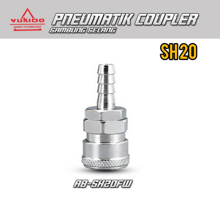 ORIGINAL Quick Coupler SH 20 Nepel Sambungan Selang Angin Kompresor SH20 Setara Tekiro nankai ...