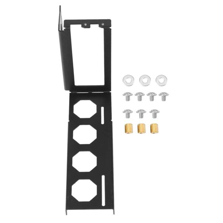 DIY Metal Graphics Cards Vertical Bracket Riser PCI Express Stent Mount ...
