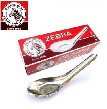 Zebra Stainless Steel Table Spoon for Rice , Soup 12 Pcs (Small/Regular ...