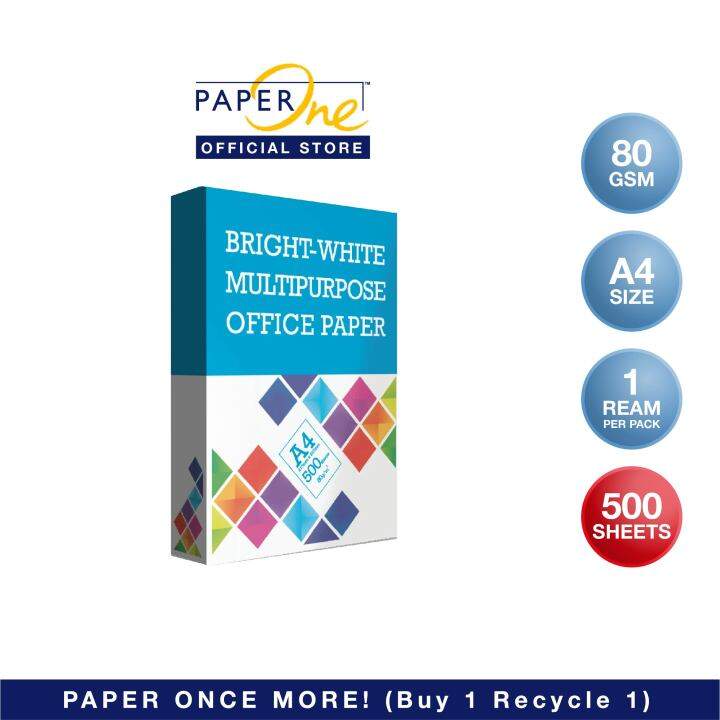 Bright-White A4 Multipurpose Office Paper 80gsm 500 Sheets | Lazada
