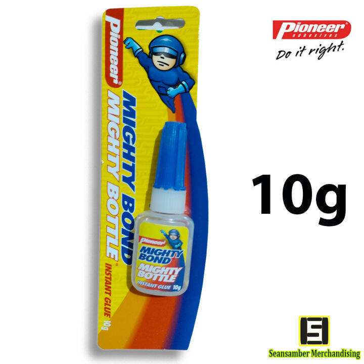 Pioneer Mighty Bond Mighty Bottle Instant Glue 10g | Lazada PH