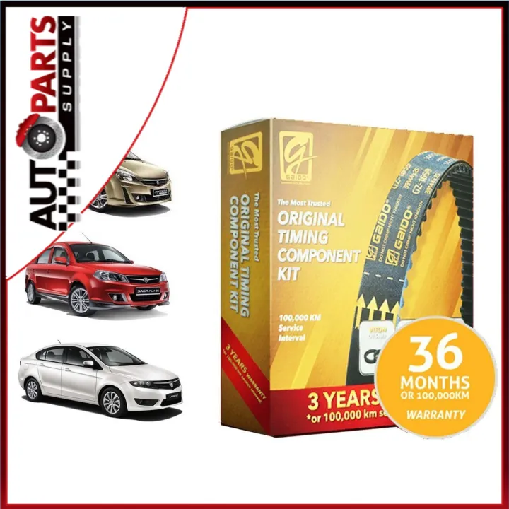 GAIDO TIMING BELT KIT PROTON SAGA VVT FLX SV IRIZ PERSONA VVT PREVE ...