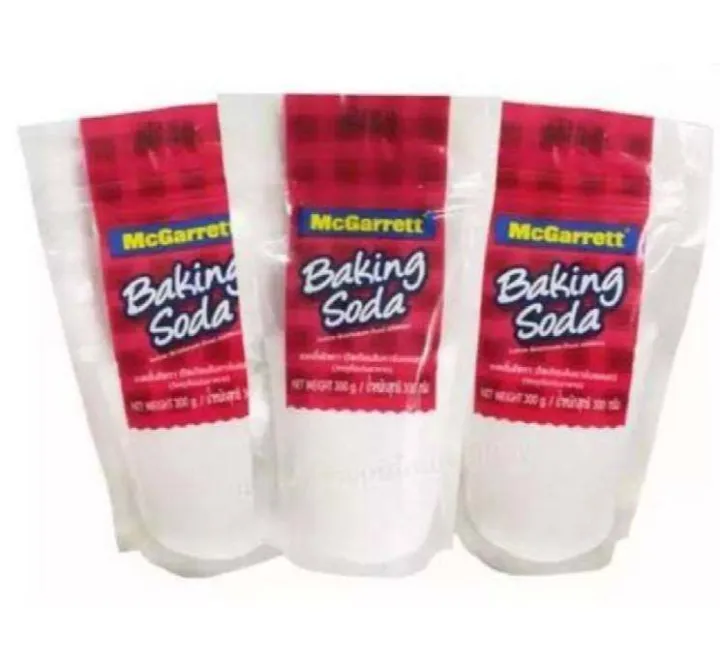 ( 3 ห่อ/แท้/พร้อมส่ง) เบกกิ้งโซดา baking soda Mcgarrett 300g. x 3 ถุง โซเดียมไบคาร์บอนเนต ...