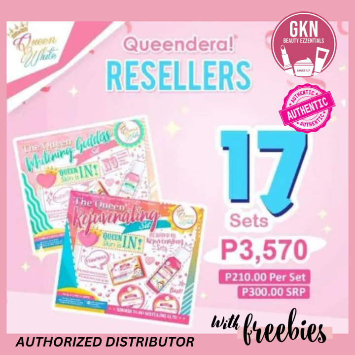 QUEEN WHITE RESELLERS PACKAGE 17 SETS - MILD WHITENING GODDESS SET AND ...