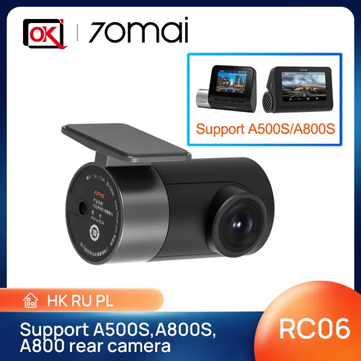 70Mai กล้องด้านหลังสำหรับ70Mai 4K Dash Cam A800เท่านั้น A800S และ A500S Pro Plus + กล้องมองหลัง ...