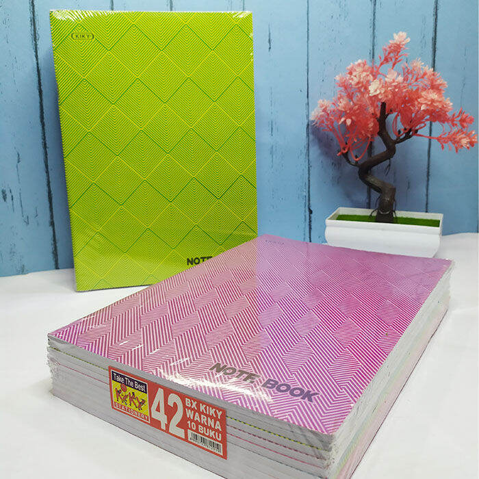 BUKU TULIS KIKY 1 PAK 42 LEMBAR / BUKU BESAR KIKI NOTE BOOK BOXY B5 ...