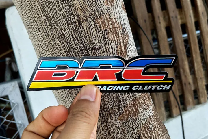 สติ๊กเกอร์ BRC Racing Clutch Sticker สติกเกอร์ แต่งรถ ติดรถ โลโก้ Logo ...