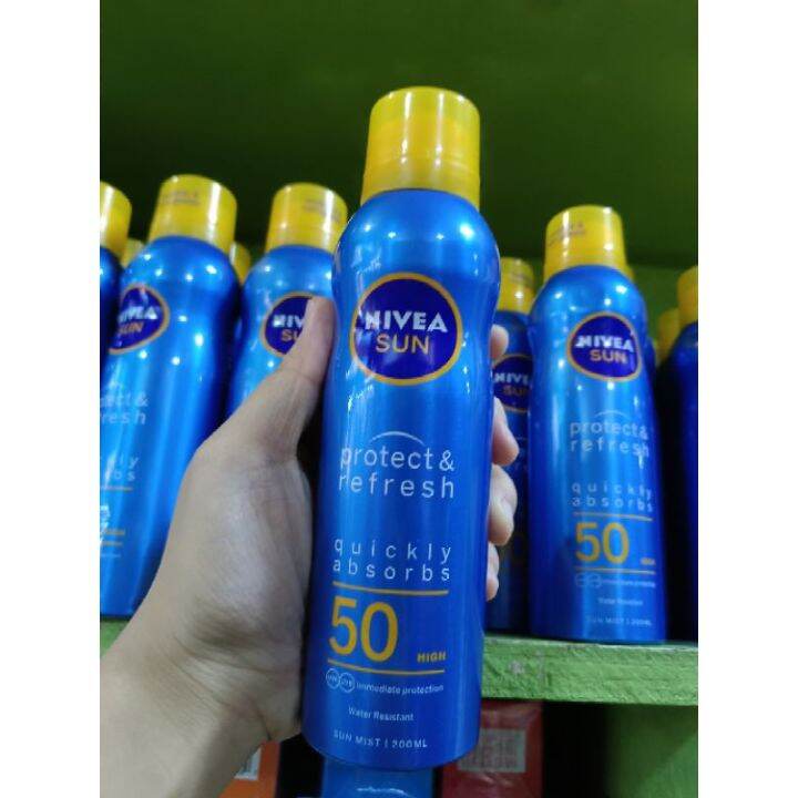 ♙NIVEA Sun Protect Refresh Spray Sunblock with SPF 50, 200ml | Lazada PH