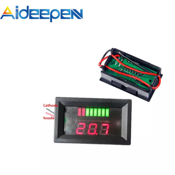 Aideepen 12V Battery Level Indicator ACID Lead Battery Capacity ...
