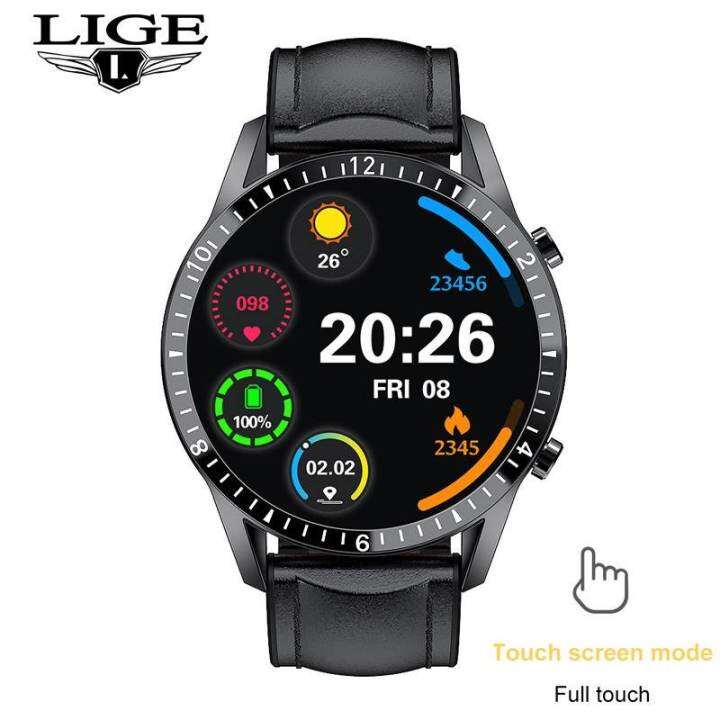LIGE Smart Watch Phone Full Touch Screen Sport Fitness Relo IP67 ...