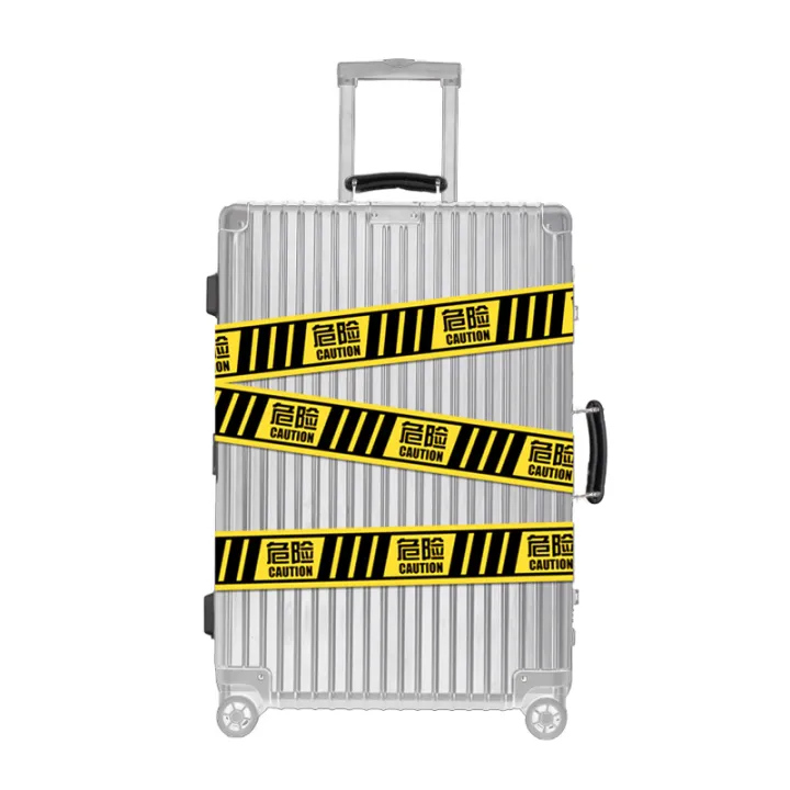 Personalized waterproof luggage sticker warning line strip danger ...