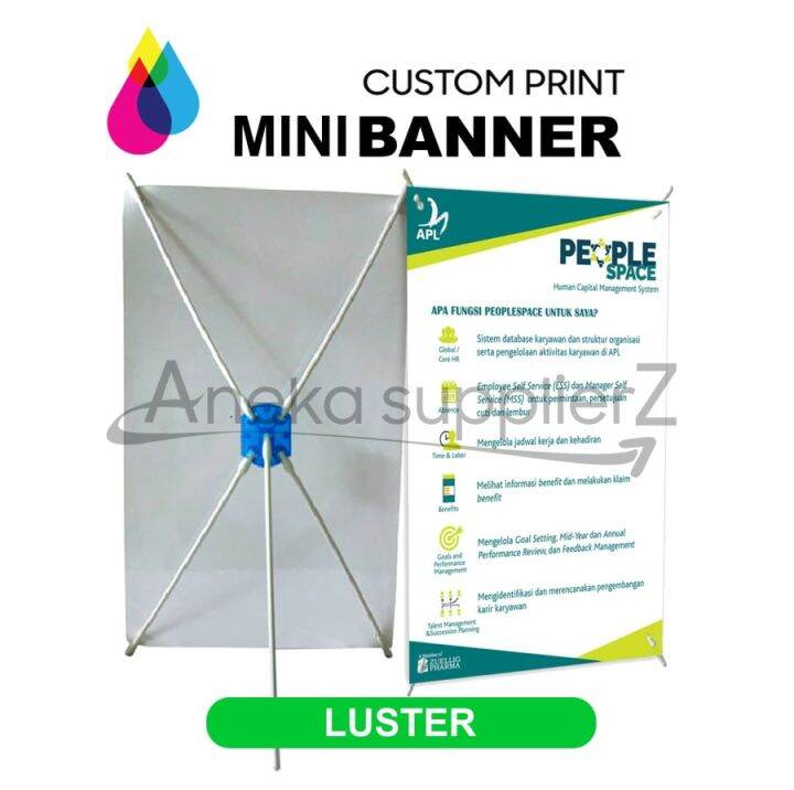 Cetak Mini Baner - Print Mini Banner - 40x25 cm (Luster Mutiara ...