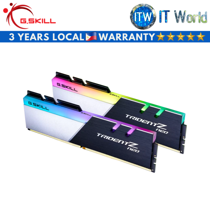 G.Skill Trident Z Neo RGB 16GB (2x8GB) DDR4-3200Mhz Dual Channel Kit ...