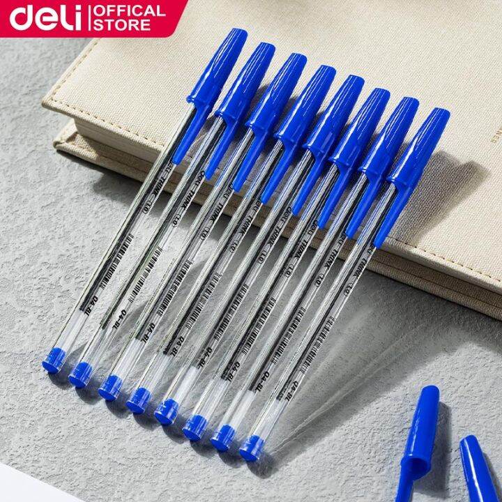 Deli Ballpoint Ballpen Black/Blue 1.0mm Ink 1pc With Different Colors ...