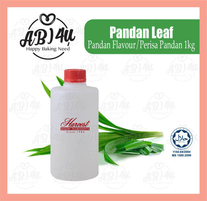 Pandan Leaf 1 Kg--BAKEABLE Flavour for KUIH, BREAD, COOKIES, CAKE and ...