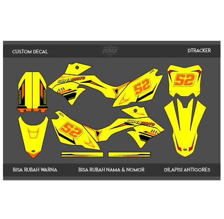DECAL STICKER DTRACKER 150 FULLBODY (003) DEKAL STIKER DTRACKER SE/NEW ...