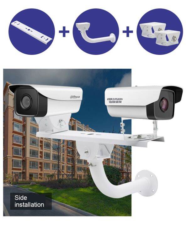 CCTV Telescopic Bracket Extension 40 60cm Adjustable Double Camera ...