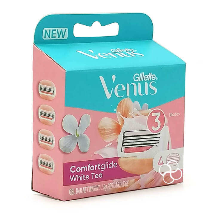 Gillette Venus Comfort Glide White Tea Cartridge 4s | Lazada PH