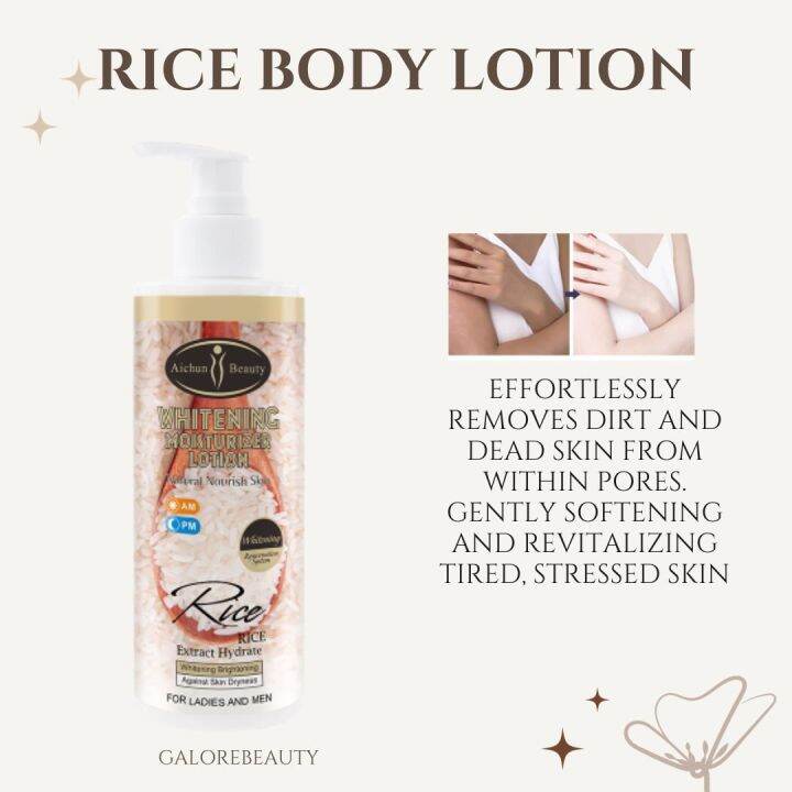 AICHUN Rice Body Lotion Moisturizing Brightening Niacinamide | Lazada PH
