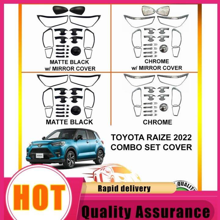 Toyota Raize 2022 to 2023 Garnish Combo Set Cover W/ or W/O Side Mirror ...